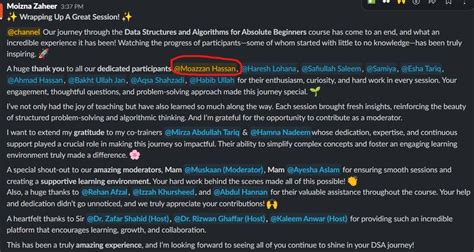 Learningdsa Datastructures Algorithms Gratitude Icodeguru Moazzan Hassan
