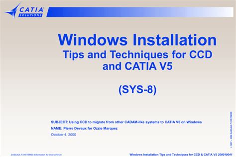 Catia Foils V5 Cadam Drafting