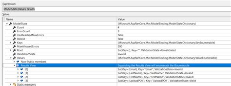 C Asp Net Core Razor Pages Model State Is Not Valid Model Data Is