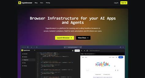 Hyperbrowser Cloud Browser Platform For Ai And Automation Aitoolnet