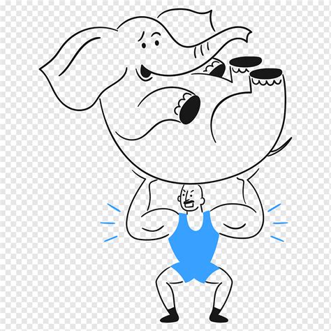 Showing Strength Illustration Png Pngwing