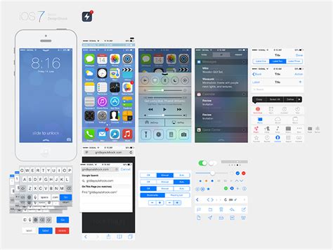 ios7 ui kit by mingyang dribbble