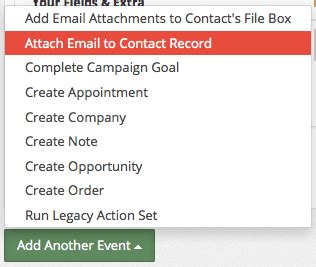 Attach Email To Contact Record Parsey Documentation
