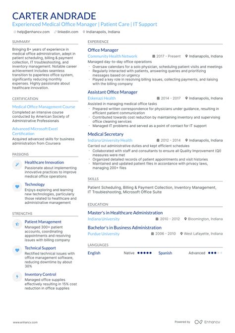 10 Medical Office Manager Resume Examples And Guide For 2026