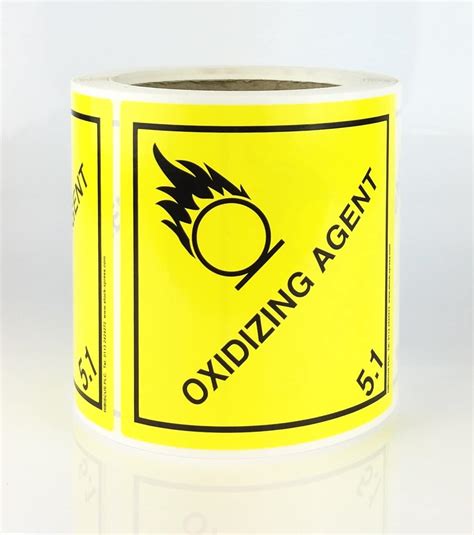 Oxidizing Agent Labels Class 51 Labels Great Prices