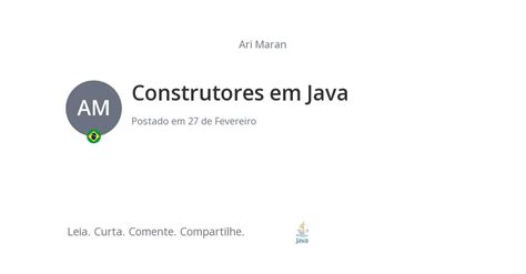 Construtores Em Java