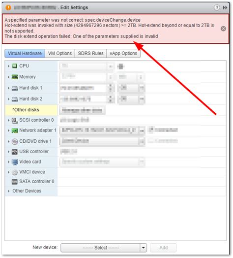 Unable To Extend Powered On Virtual Machine Disk Beyond 2 Tb Techcrumble