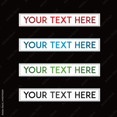 Banner Set Text Box Title Box Speech Text Speech Title Frame Text Frame Title Text Border