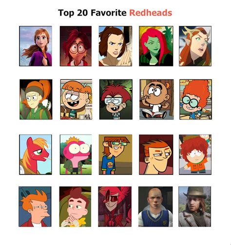 Another 20 Favorite Redhead Characters By Matthiamore On Deviantart