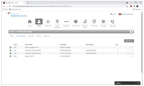 Microsoft Teams Integration Advanced Hosted Services