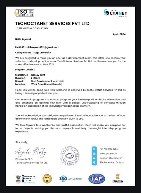 Nidhi Rajawat On Linkedin Octanet Techoctanet Octanet Web Programming