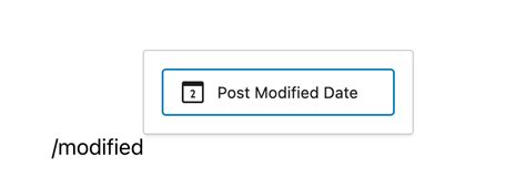 post date block documentation