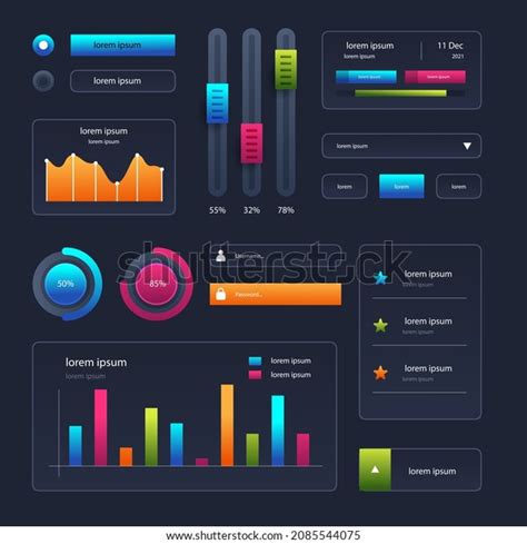 Ui Ux Kit Design Set Gui Stock Vector Royalty Free 2085544075 Shutterstock