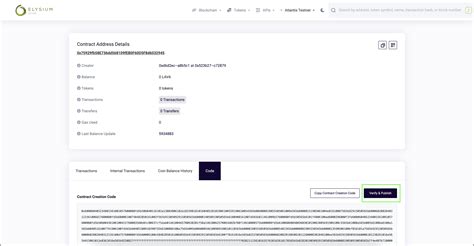 Verify Contract Elysium Documentation