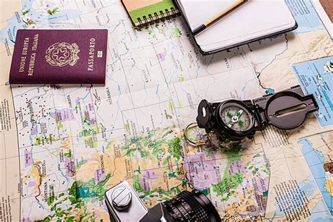 Premium Photo Of Passport Map Small Airplanes And Bus In Composition