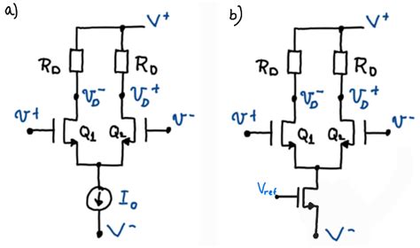 Differential Amplifier Current Source Problem Electrical Engineering