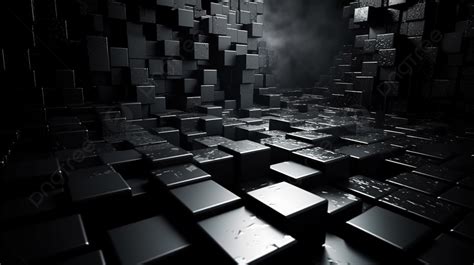 3d 렌더링된 이미지에서 입체파 영감을 받은 검정 추상 입방체 큐브 상자 추상 건축 배경 일러스트 및 사진 무료 다운로드 Pngtree