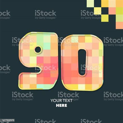 사각형 모양 추상 숫자 템플릿입니다 기념일 번호 템플릿 격리 기념일 아이콘 레이블 기념일 기호 벡터 스톡 일러스트 레이 션 10에 대한 스톡 벡터 아트 및 기타 이미지