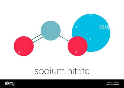 Sodium Nitrite Chemical Structure Used In The Curing Of Meat Stylized Skeletal Formula