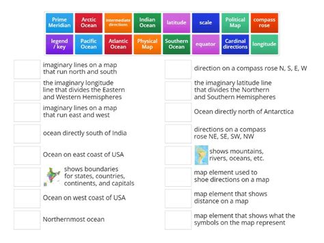 Map Skills Practice 6 Match Up