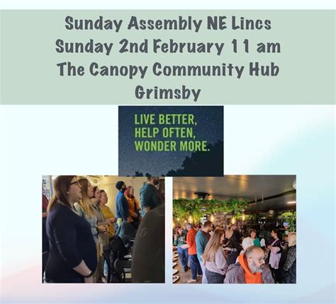 Sunday Assembly Ne Lincs At The Canopy Community Hub The Canopy