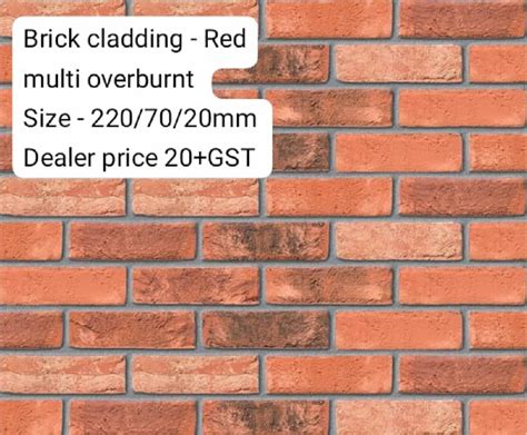 Matte Clay Red Brick Cladding Tile At ₹ 20 Sq Ft In Chennai Id 2853241572330
