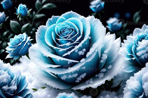 Blue Winter Rose