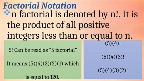 Mathematics 10 Lesson 1 Factorial Notation Pptx