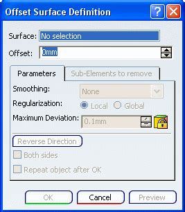 Creating Offset Surfaces