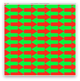 Arrow Tessellation With Python Turtle Source Code Included Python And Turtle