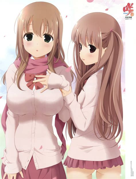 咲 Saki 新子憧 松実宥 壁紙 tsundora