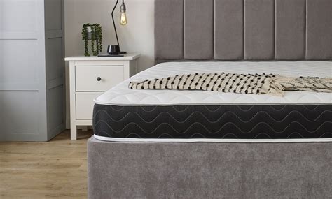 Up To 61 Off Black Quilted Wavy Spring Memory Foam Mattress Groupon