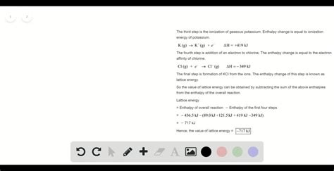 Use The Born Haber Cycle And Data From Appendix Iib And Chapters 3 And
