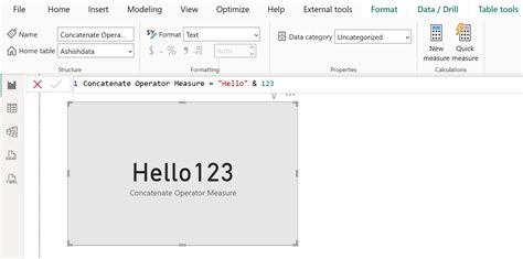 Text Concatenation Dax Operator And In Power Bi Ashish Coder