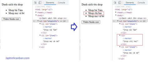 InsertBefore Trong JavaScript