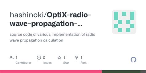Github Hashinokioptix Radio Wave Propagation Calculate Source Code