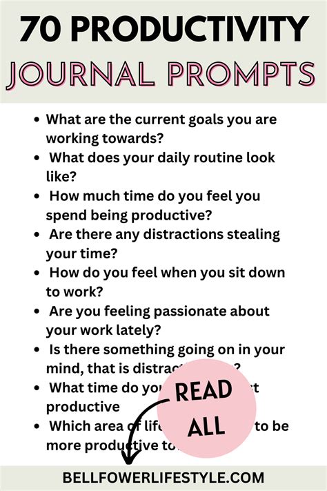 70 Deep Productivity Journal Prompts That Will Increase Growth