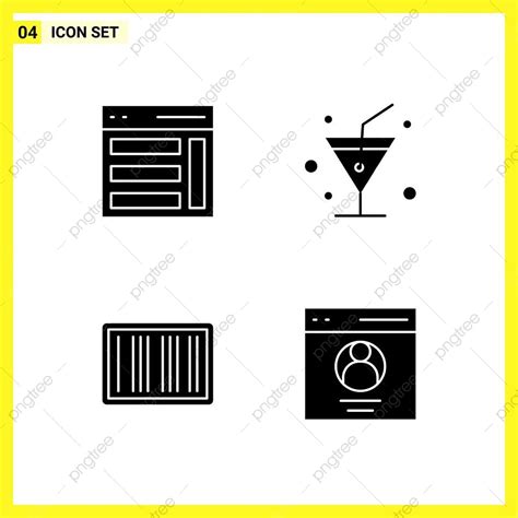 App Ui Application Vector Art Png 4 Icon Set App Application Glyph Idea Web Png Image For