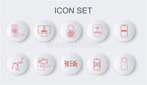 Set Line Please Do Not Disturb Bezier Curve Safe Combination Lock