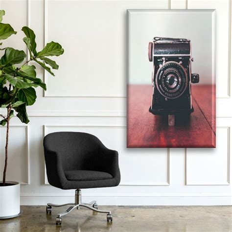 Cuadro Canva Decorativo Cámara Vintage Prontor 90x60 Cm