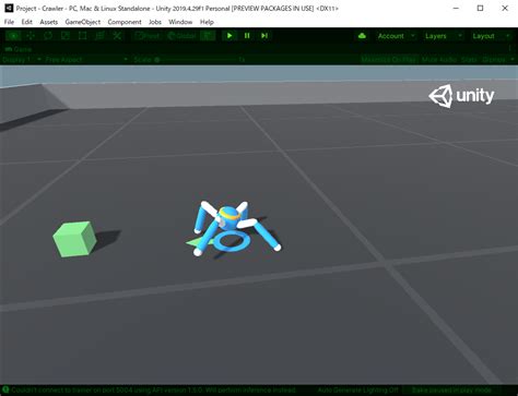 unity ml agentsによる強化学習：サンプルプログラムを動かしてみる（crawler編） massie s programming