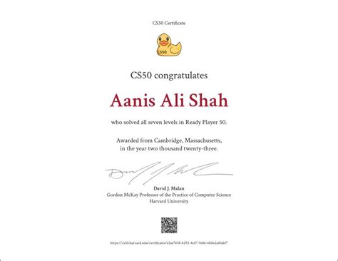 Aanis Ali Shah On Linkedin Cs50 Readyplayer50 Lakeraai