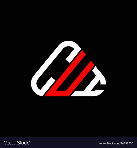 Cui Letter Logo Creative Design With Graphic Vector Image