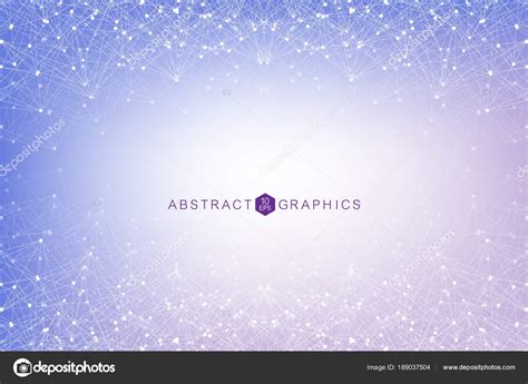 Big Data Visualization Background Modern Futuristic Virtual Abstract