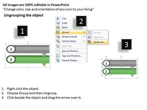 Consistent Rectangular Arrows 2 Stages Flowchart Application Powerpoint