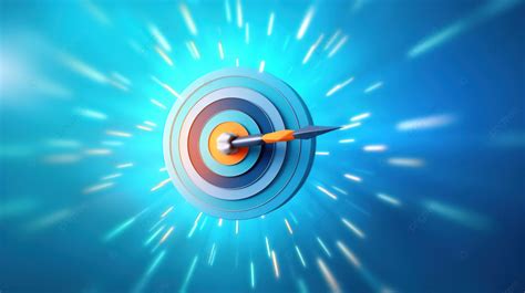 비행 화살표가 대상을 타격하는 파란색 배경의 3d 그림 화살 표적 대상 3d 황소의 눈 배경 일러스트 및 사진 무료 다운로드 Pngtree