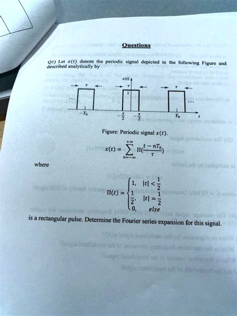 Solved Let Xt Denote The Periodic Signal Depicted In The Following Figure And Described