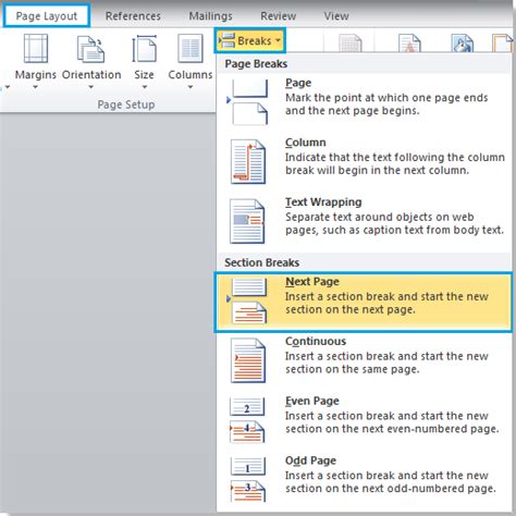 how to add different formats page numbers to certain pages in word