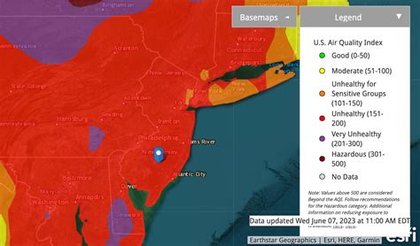 Nj Air Quality Remains Very Bad Latest Map Says Heres What Those