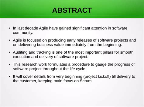 Automated Process For Auditng In Agile SCRUM ODP